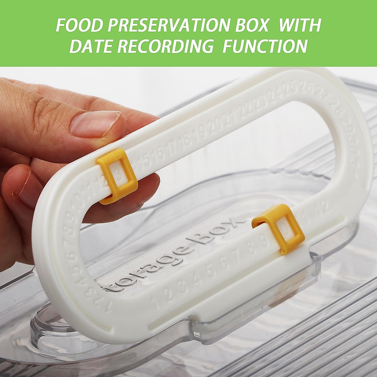 Deli Meat Container for Fridge, 3 Layer Bacon Lunch Meat Container for Refrigerator, Deli Meats Containers with Lids, Storage Boxes with Lid for Cold Cuts, Bacon Storage Box for Fridge