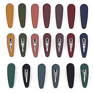 TIXBABY 20 Pcs Hair Clips for Girls - Hair Barrettes for Women - Metal Snap Hair Clips - Toddler Hair Clips - Hair Accessories for Kids Teens Girls(Hair Clips-A)