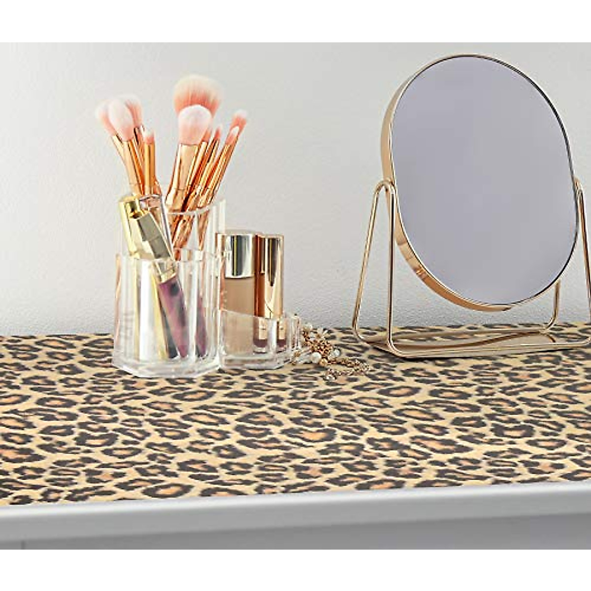 Fablon FAB12134 Leopard Adhesive Film, Neutral , Yellow