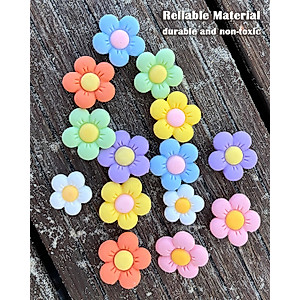 YUNFIRE 14Pcs Flower Shoe Charms, Cute Design for Shoes Decoration, Pets and Animal Shoe Charm for Boys and Girls (flower)