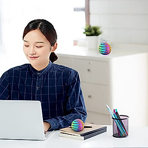 Desk Toys, Kinetic Ball Spinner, Desk Novelty Items, Desk Toys for Office Gifts, Full Body Optical Illusion Spinner Ball, Desk TOU,Gifts for Men,Women,Kids 1.5”Size