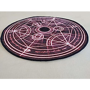Full Metal Transmutation, Circle Cool, Japanese Anime Manga, Floor Rug, Anime Rug, Doormat, Anime, Chair Mats, FMA Transmutation, Anime Rugs (3.6 ft / 43" / 110 cm)
