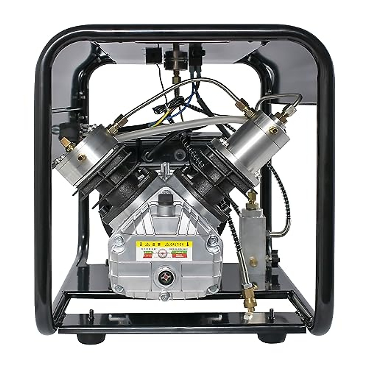 TUXING 4500Psi Pcp Compressor,Double Cylinder Scuba Air Compressor,Manually Stop Version,High Pressure Air Pump for Air Rifle Gun 6.8L Scuba Tank,Paintball Gun 30Mpa 110V(TXED011)