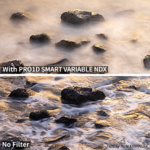 Kenko ND Filter PRO1D Smart Variable NDX3-450 Filter 82mm, for reducing The Amount of Light, Stepless Concentration Adjustment