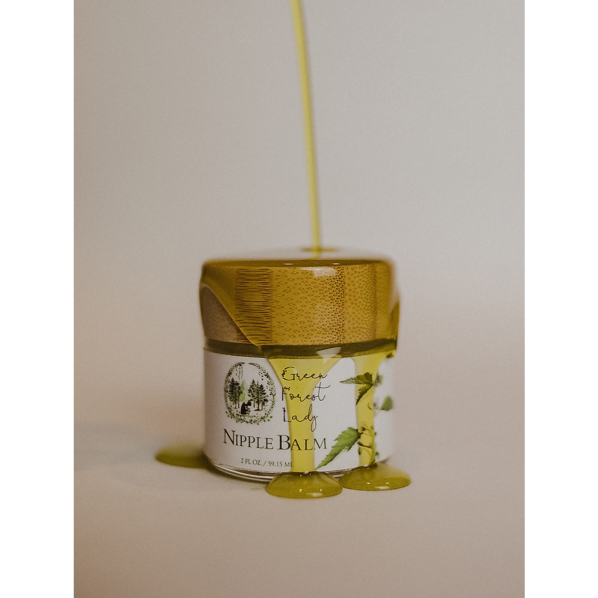 Green Forest Lady Organic Nipple Balm | Breast Feeding Essentials | Lanolin-Free, Gluten-Free | Relieves Soreness, Dryness, Cracking | Nursing Balm | Provides Protective Layer - 2 FL. OZ.