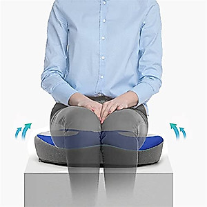 gyp Seat Cushion, Memory Foam Tailbone Cushion Thicken Coccyx Cushion Ergonomics Cushion Chair Pad for Pain Relief, Sciatica Orthopedic Seat Cushion (Color : D)