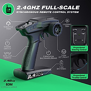 Elvodosia Rc Remote Control Cars Trucks, 1/10 Scale Hobby 4x4 Offroad Cars for Adults[30+ KMH][Double Batteries+Charger][2.4 Ghz Controller],Monster Rc Cars Toys for Adult,Kid Boy Age 8-12