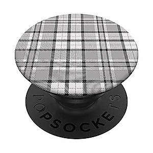 Grey Plaid Popsocket PopSockets PopGrip: Swappable Grip for Phones & Tablets