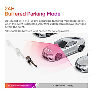 【Bundle: VIOFO A119 Mini 2 + 256GB Card + CPL + HK4 Hardwire Cable + Bluetooth Remote】 VIOFO Mini Dash Cam Front A119 Mini 2, STARVIS 2 Sensor, 2K 60fps/HDR 30fps Voice Control with 5GHz Wi-Fi GPS