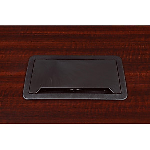 Regency with with 2 Power Data Grommets Legacy Modular Racetrack Conference Table, 192-inch, Mahogany