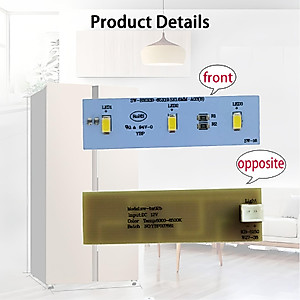 SW-BX02B Refrigerator LED Light Strip Bar fits for Electrolux Frigidaire Refrigerator LED Light Board,Replacement Refrigerator LED Light Module ZBE2350HCA SW-BX02B Repair Part (1pcs)