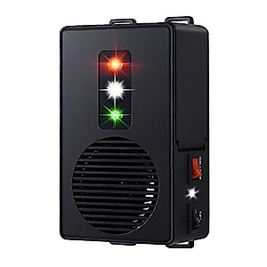 Loraffe Rodent Repellent Ultrasonic Under Hood Animal Repeller Battery Operated Rat Strobe Light Mouse Deterrent for Car Engine Garage Home Attic Warehouse, Indoor Pest Control, Vehicle Protection