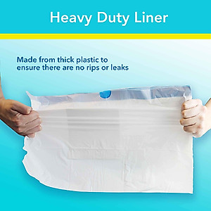 Disposable Potty Liners Pack of 30 Liners - Never Clean A Potty Again - PottyMate Liners with Super Absorbent Pad - Fits Any Standard or Travel Potty - by Cleanis