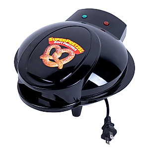 SUPERPRETZEL Pretzel Maker. Soft Pretzel Maker with Cheese Melting Compartment. Creates up to 5 Delicious, Warm Soft Pretzels in Minutes. Officially Licensed SUPERPRETZEL Machine from Fizz Creations.