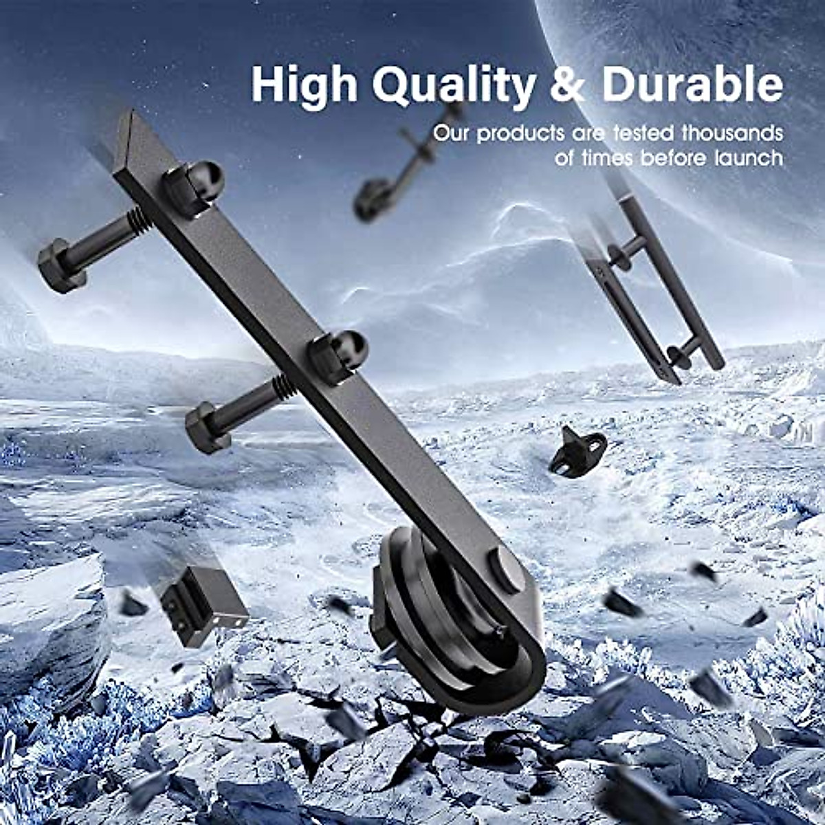 Finosen 30in x 84in White Barn Door Slab with 5.5FT Sliding Door Hardware Kit,Waterproof,Anti-Scratch,DIY Easy Assembly,Easy to Clean,H Frame