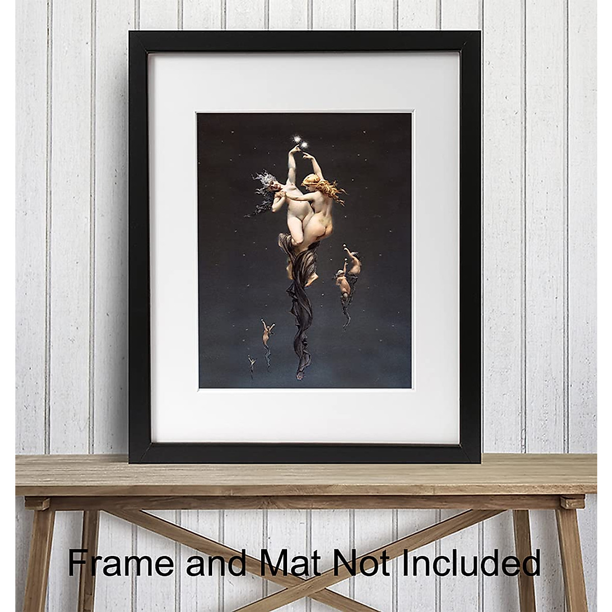 Pagan Fairy Decorations - Celtic Woman Mythology Wall Art - Witches Witch Decor - Celestial Witchcraft Wicca Wiccan Witchy Room Decor - Paganism Black Magic - Goth Gothic Home Decor