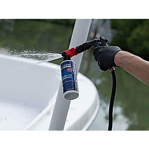 Gtechniq Marine Rinse-On Ceramic with Hose Attachment, Protective Marine Ceramic Coating for Gelcoat, Topcoat, Glass, Metal, Plexiglass, Repels Dirt and Water, 4 x 500ml - 3 Months Protection