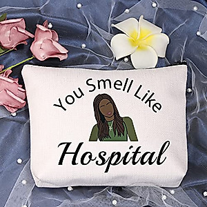 LEVLO Stars Fans Gifts You Smell Like Hospital Makeup Bags Housewives Gifts (You Smell Like Hospital)