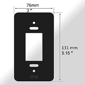 Wall Plate Compatible With RingWired Matt Finish Heavy Duty Perspex Plastic