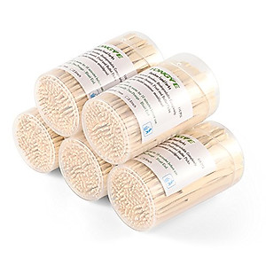 Mini Bamboo Forks 3.5 inch, Cocktail Forks Appetizer Forks, Small Forks for Appetizer, Disposable/Tiny/Food Picks for Party Fruit/Charcuterie Accessories, Wooden/Wood Toothpick Kids Safe. 110 PCS