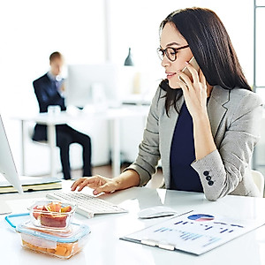 Moss & Stone Kitchen Glass Food Storage Containers Set with Lids 10 Pcs. Snapware Transparent Lids Leak Proof, Oven, Freezer, Microwave & Dishwasher Safe, Airtight Meal Prep Container Glass BPA-Free