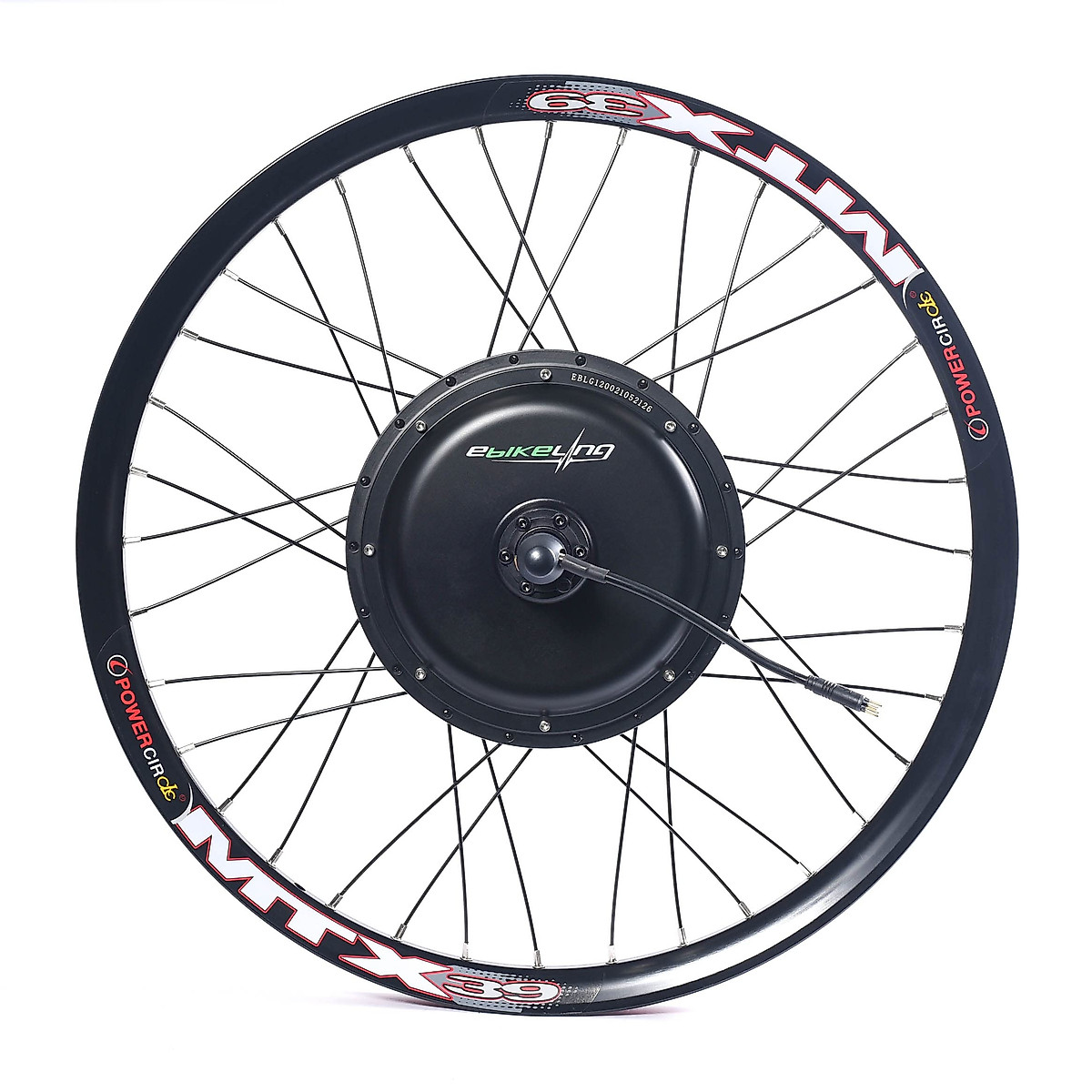 EBIKELING Waterproof Ebike Conversion Kit for Electric Bike 26" Rear Wheel Electric Bicycle Hub Motor Kit with Mountain Bike Rim1500W 1200W 750W 500W Electric Bike Conversion Kit