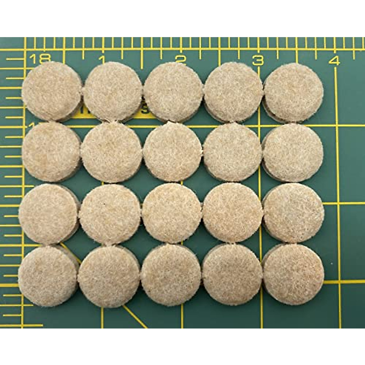 Beige Heavy-Duty Self-Adhesive 3/4 in. Felt Pads (20-Pack)-Everbilt