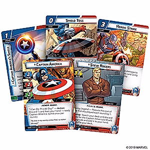 Marvel Champions The Card Game Captain America HERO PACK - Superhero Strategy Game, Cooperative Game for Kids and Adults, Ages 14+, 1-4 Players, 45-90 Minute Playtime, Made by Fantasy Flight Games