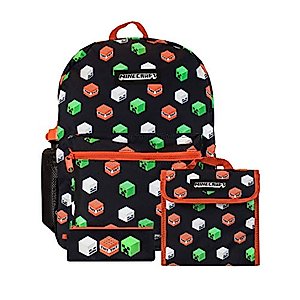 Minecraft Kids Backpack 4 Piece Set