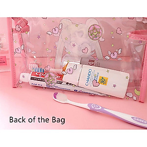 Kerr's Choice Kawaii Toiletry Bag M-elody Cosmetic Bag Kawaii Waterproof Makeup Bag Travel Storage Bag Gift for Girls Women