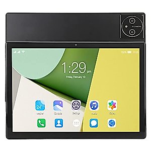 HEEPDD 10.1 Inch Tablet, 8MP Front 16MP Rear Black FHD Tablet 5.0 8GB RAM 256GB ROM 2 in 1 12 (US Plug)