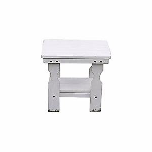 CAF Amish Heavy Duty Pressure Treated End Table (Semi-Solid White Stain)