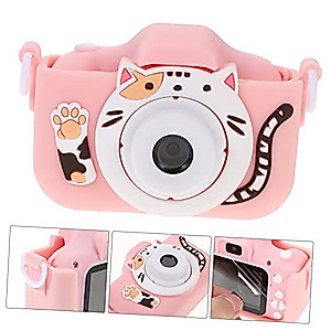 Milisten Toddler Camera 3pcs Portable Digital for Cat Kids Video Children Gaming Recorder Selfie Toddler Girls Camera Mini Cameras P Cartoon Boys Toy Digital Camera
