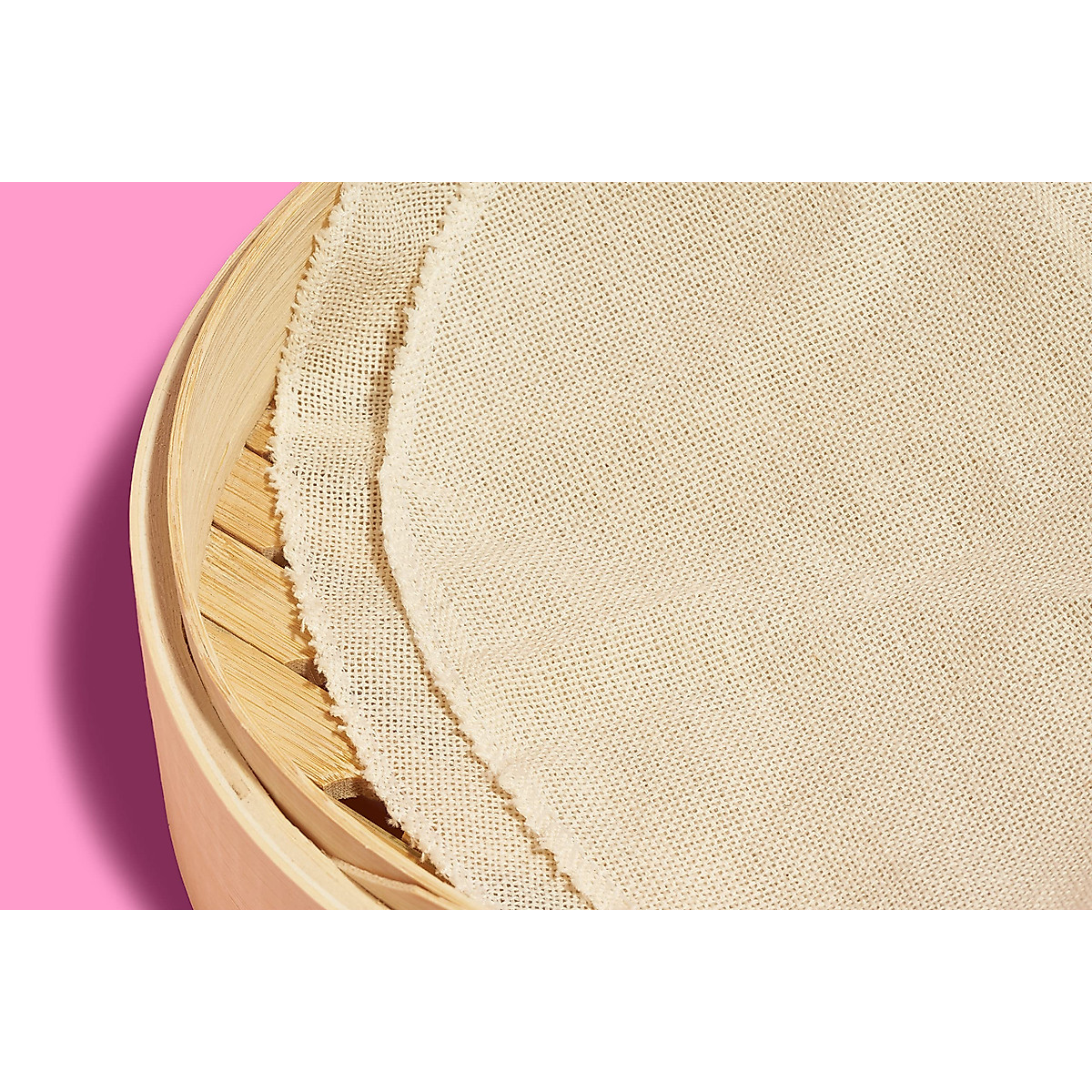 Reishunger Bamboo Steamer Handmade Basket, Traditional 2-Tier Design - 8 Inch - for Dumplings, Rice, Dim Sum, Vegetables, Fish and Meat - Incl. 2 Cotton Cloths