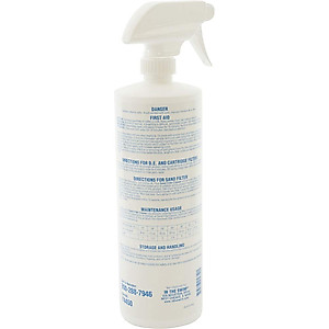 In The Swim Liquid Sand Filter Cleaner – 1 Quart – Fast-Acting Concentrated Formula for Improved Pool Water Filtration