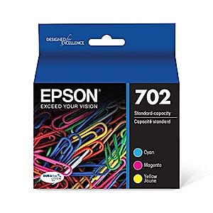 EPSON T702 DURABrite Ultra -Ink Standard Capacity Color Combo Pack (T702520-S) for select Epson WorkForce Pro Printers