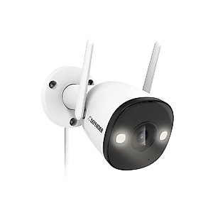 Defender Guard Pro 2K WiFi. Plug-in Security Camera with Color Night Vision, Two-Way Talk, Smart Human Detection, Spotlight & Siren (1 Camera, 32GB)