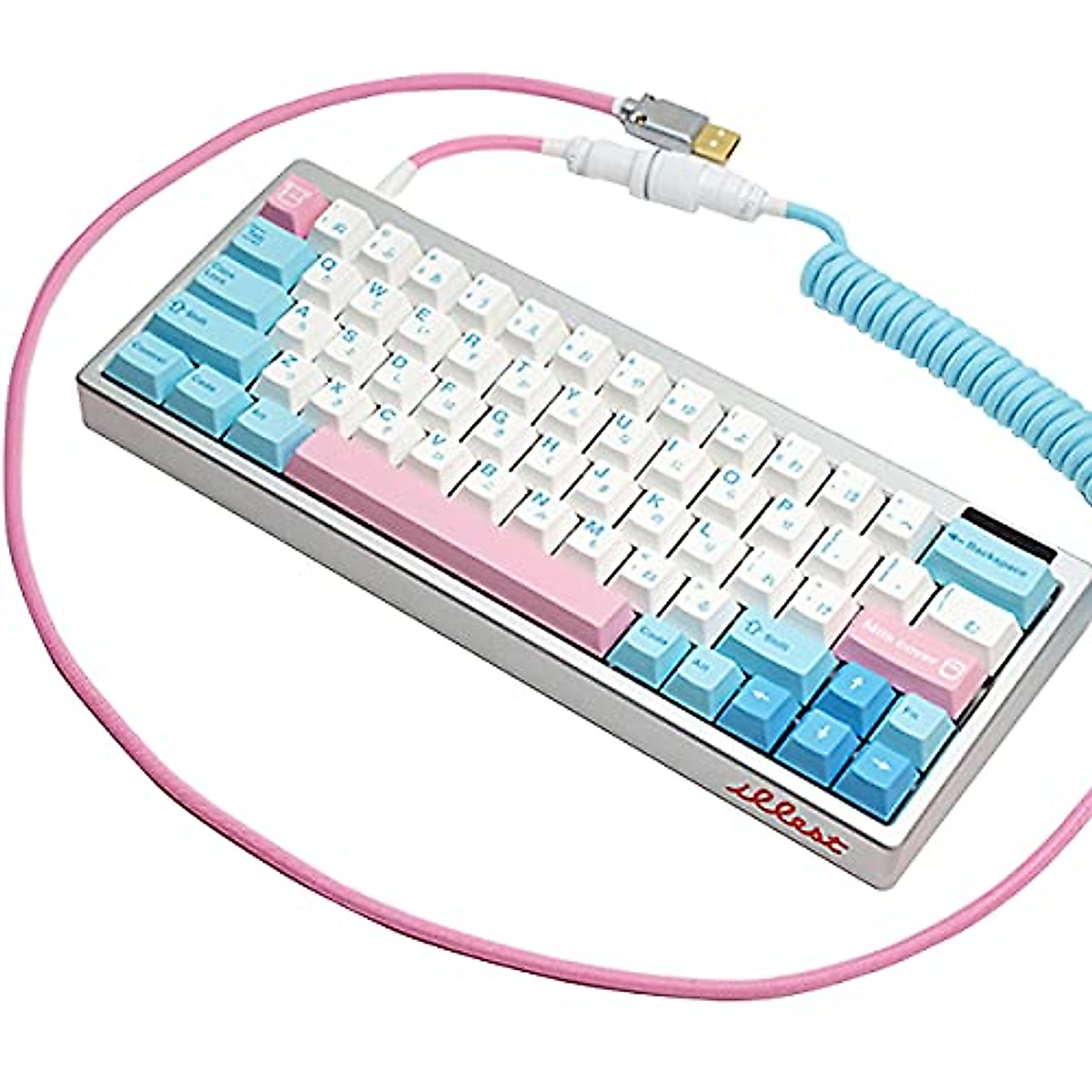PBT Milk Japanese Keycaps 141 Keys Cherry Profile Dye Sublimation ANSI Layout for Mechanical Gaming Keyboard Cherry MX Switches