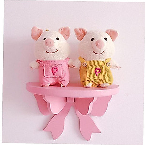 Froiny Princess Room Bow Shelf Cute Bow Decoration Rack Kids Room Wall-Mounted Storage Stand Birthday Wedding Decor