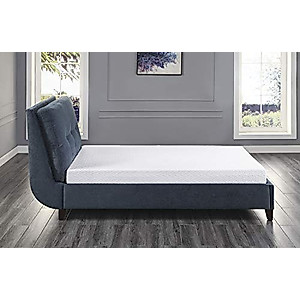 Lexicon Nocturne 6-Inch Gel Infused Memory Foam Mattress, Twin, White