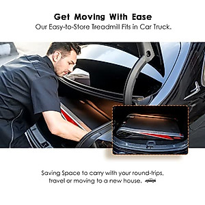 Egofit Walker Pro M1 Small & Compact Electric Walking Treadmill for Home to Fit Under Desk Perfectly and Office with APP & Remote Control