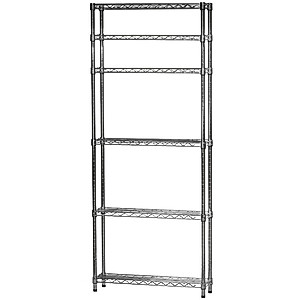 Shelving Inc. 8" d x 48" w x 84" h Chrome Wire Shelving with 6 Tier Shelves, Weight Capacity 800lbs Per Shelf