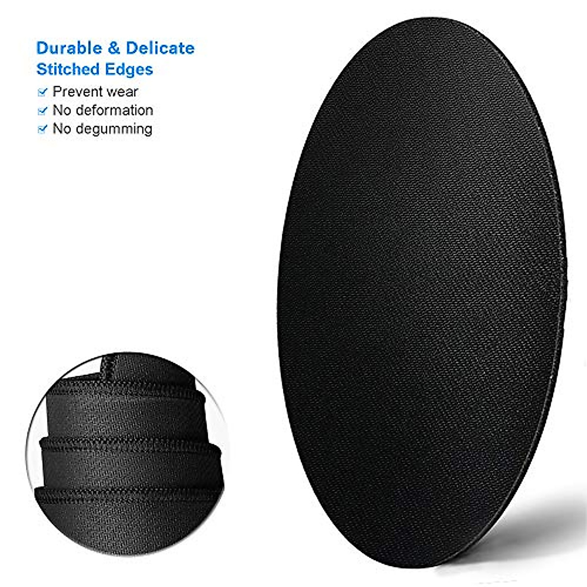 BOSOBO Mouse Pad, Round Nebula Galaxy Mouse Pad, Personalized Designs, Dual Stitched Edges, Anti-Slip Rubber Base, Customized Mousepad for Women Girls Office Computer Laptop Travel, 7.9 x 7.9 Inch