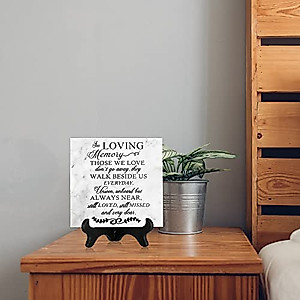 Sympathy Gifts for Loss of Loved One Funeral Plaques in Loving Remembrance Plaques with Plastic Stand Wooden Funeral Sympathy Present Memorial Sorry for Your Loss Plaque Sign in Memory of Loved One