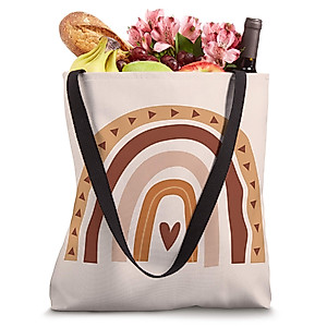 Cute Rainbow Mama Teacher Gifts Bohemian Pastel Boho Retro Tote Bag