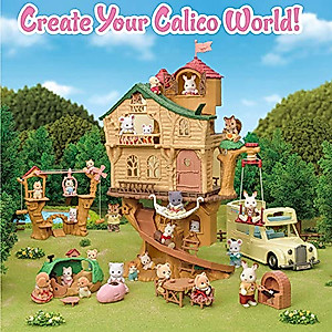Calico Critters Baby Ropeway Park, Collectible Dollhouse Toy with Sweetpea Rabbit Figure Included, Includes park with slide, windmill and gondola