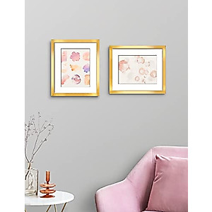 Annecy 9x12 Picture Frames (1 Pack, Gold), Composite Wood Photo Frame, For Pictures 9x12 for Wall Mounting, Classic Simple Home Office Decor