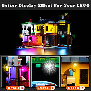 Xunsan LED Light Kit for Lego Creator 3 in1 Surfer Beach House 31118 Building Blocks, Lighting Kit Designed for Lego 31118 Set, Standard Version - NOT Included Lego Model