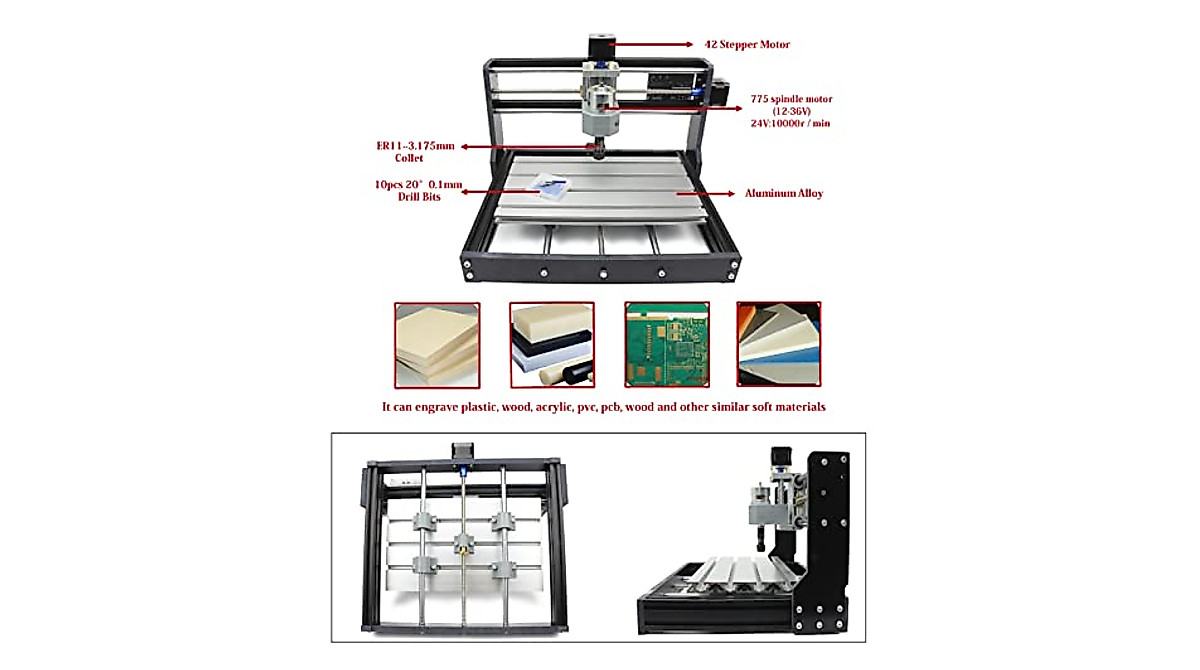 RATTMMOTOR CNC 3018 PRO: Mini Engraver & Router Kit