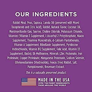 Instinct Limited Ingredient Diet Grain Free Recipe with Real Rabbit Natural Dry Cat Food, 10 lb. Bag